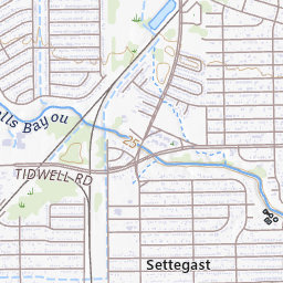 Settegast Topo Map TX, Harris County (Settegast Area)