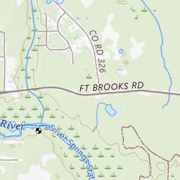 Silver Springs State Park Map Silver Springs Topo Map FL, Marion