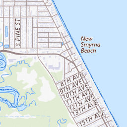 Large Detailed Map Of New Smyrna Beach