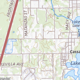 Mapa De Cassadaga, Florida