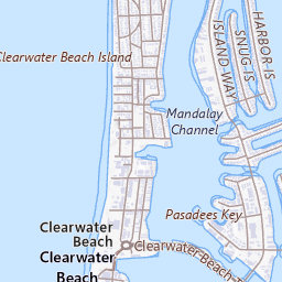 Clearwater Beach Fl Street Map
