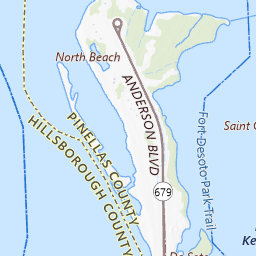 Fort Desoto State Park Map