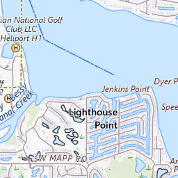 Mapa De Lighthouse Point, Florida