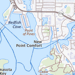 Map Of Manasota Key Florida