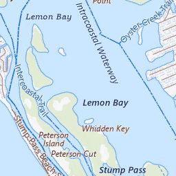 Map Of Manasota Key Florida