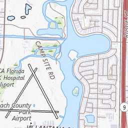 Lantana Florida Map Lantana Village Square Topo Map FL, Palm Beach