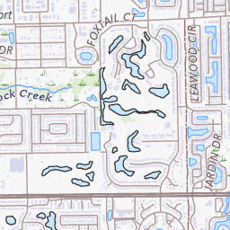 Topographic Map Naples Florida Naples Manor Topo Map FL, Collier