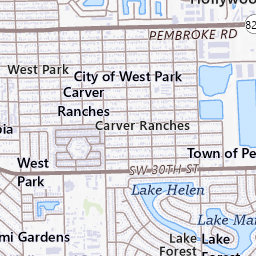 West Park Florida Map Map Of Florida Bay And Southern Everglades