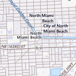 North Miami Florida Map