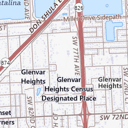 Mapa De Dadeland, Florida A Map Of Miami Dade County, FL Showing The