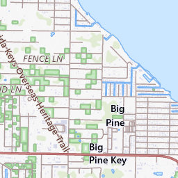 Mapa De Big Pine Key, Florida Picnic Island Big Pine Key