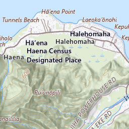 Tunnels Beach Kauai Map Tunnels Beach. Taken From Cessna (Wings Over