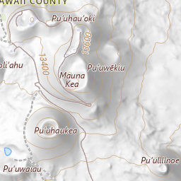 Mappa Di Mauna Kea