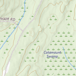 Drumlin Topographic Map