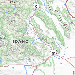 Bitterroot Mountain Range Map