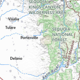 National Park In Tulare County Map