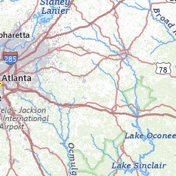 Paulding County, Georgia Topograhic Maps by Topo Zone