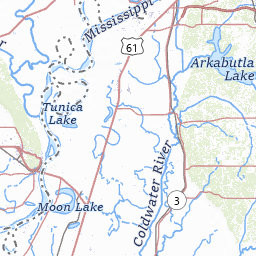 Tallahatchie River Map