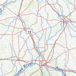 Georgia County Map With Cities And Roads Map Of Cities In Thomas